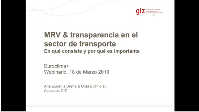 Introduction to the concept of MRV and transparency in trans | MobiliseYourCity